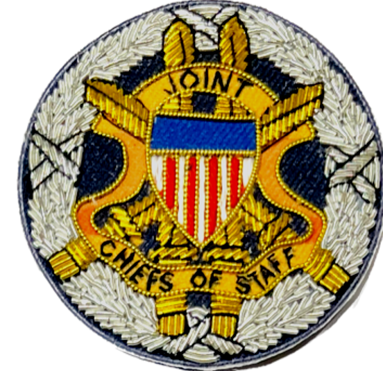 NEW US JOINT CHIEF OF STAFF, HAND EMBROIDERED GOLD SILVER BULLION CHEST ...