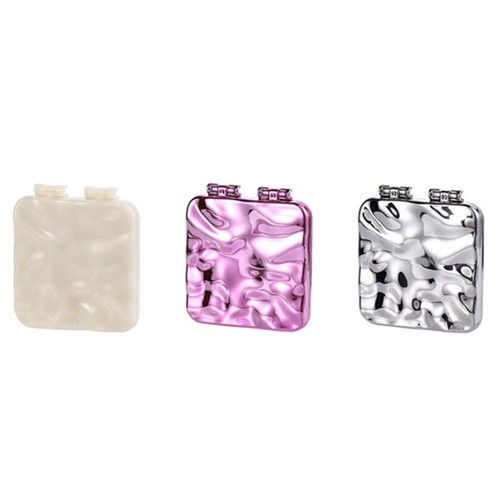 Portable Double-Sided Folding Cosmetic Pocket Mirror Plating Pocket ...