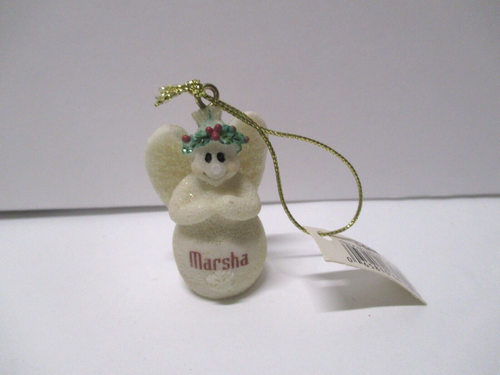 NEW NWT GANZ MINI SNOW ANGEL PERSONALIZED "MARSHA" CHRISTMAS TREE ...
