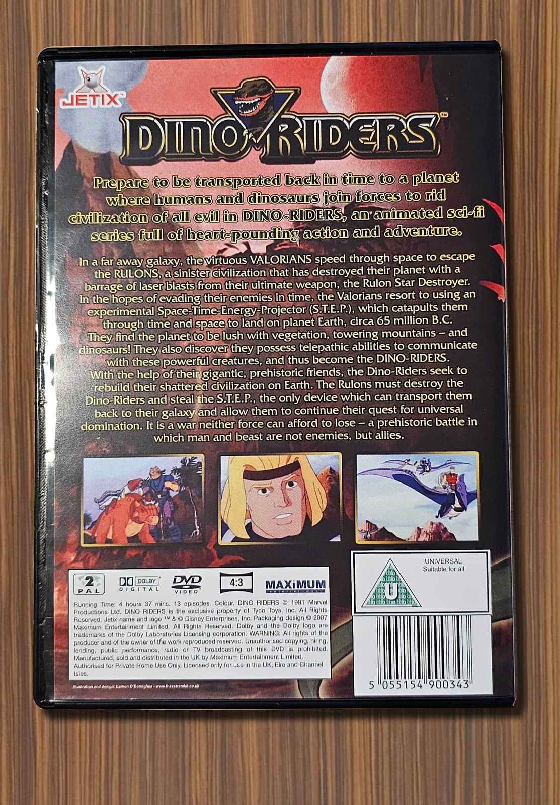 DINO RIDERS DVD The Complete Series Region 2 Dinosaur 80s 2 Discs ...