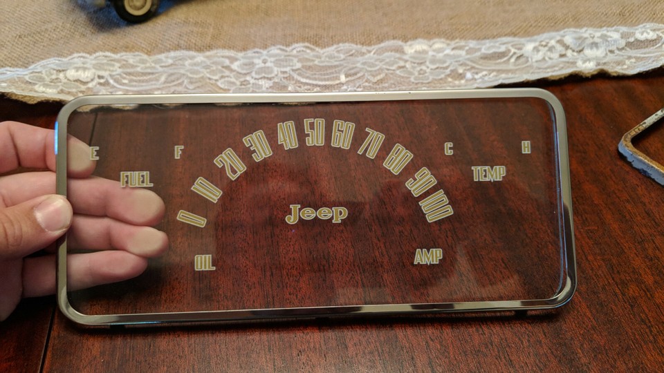 New 1962-1965 Kaiser Jeep Gladiator and Wagoneer Speedometer Glass | eBay