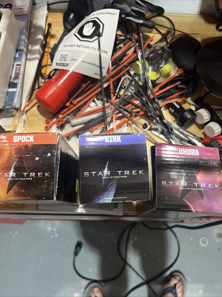 2008 Star Trek Movie 3 Of The 4 Collectible Drinking Glasses Burger ...