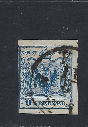 Old Imperf Stamp from Austria #5 CV $9.00..........41R.............B ...