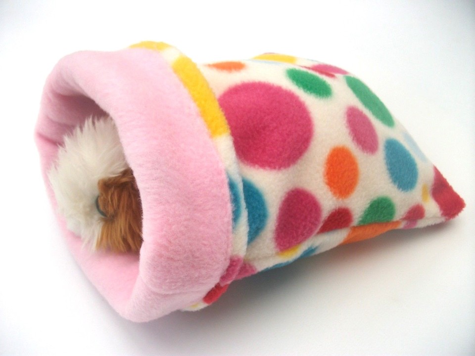 *60 DESIGNS**FLEECE SNUGGLE POUCH GUINEA PIG BED BAG HEDGEHOG CUDDLECUP ...
