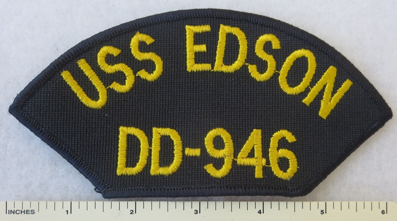 USS EDSON DD-946 - US NAVY DESTROYER SHIP CAP PATCH HAT INSIGNIA 1958 ...