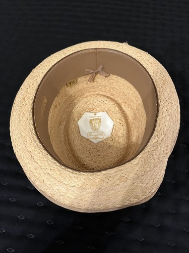 Vintage CAVANAGH Hats N.Y. MEN'S 1950s STRAW HAT SIZE 7 1/8" With Plaid ...