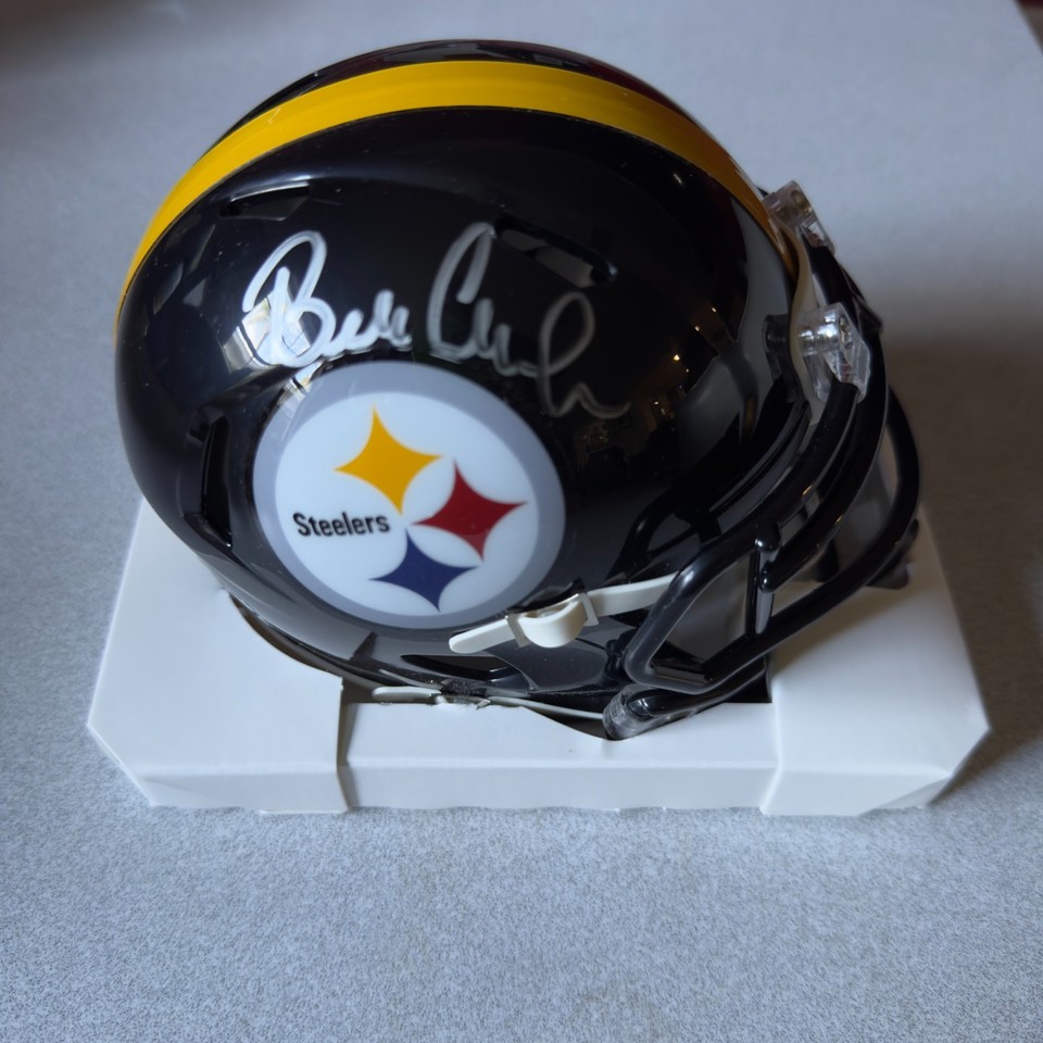 BILL COWHER HEAD COACH NFL HALL OF FAME PITTSBURGH STEELERS SIGNED MINI ...