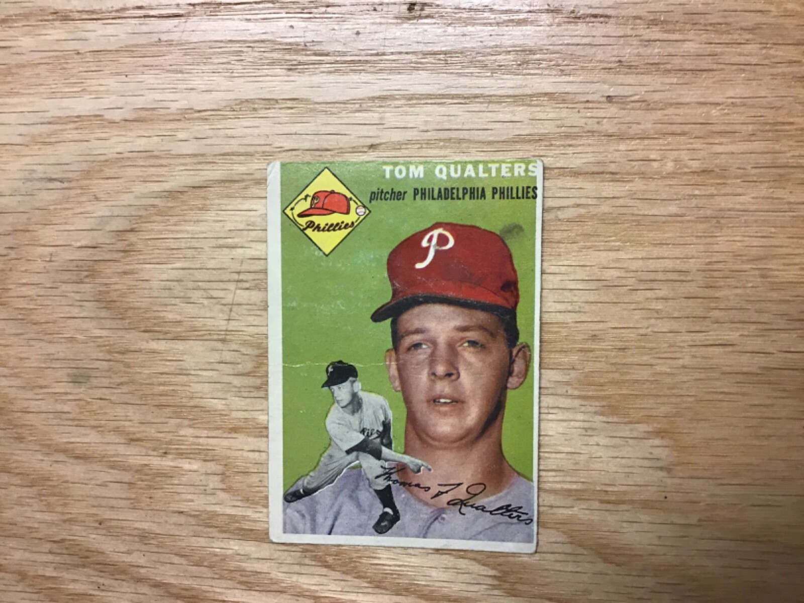 1954 Topps Baseball Tom Qualters Philadelphia Phillies Card #174 | eBay