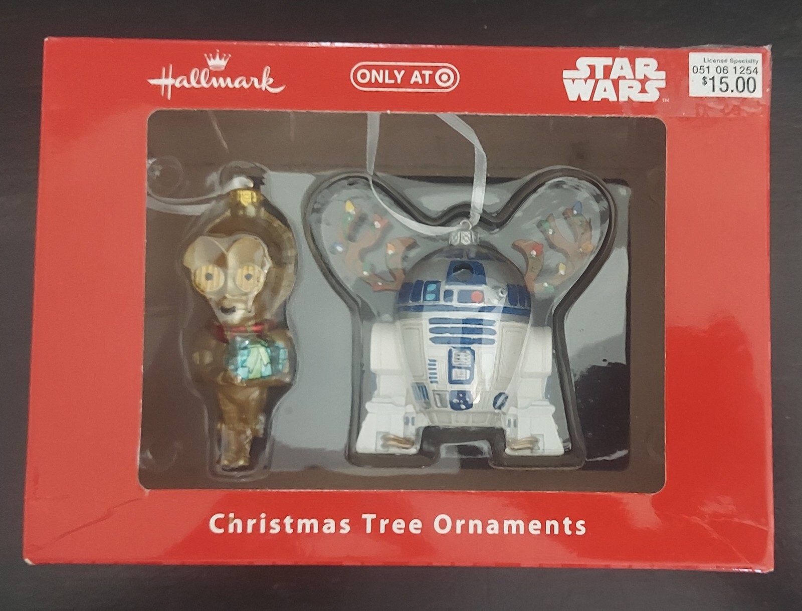 Hallmark Star Wars Christmas Ornament Set R2D2 Reindeer Antlers C3PO ...