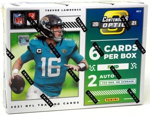 2021 Panini Contenders Optic Football Hobby box 6 cards 2 autos Trevor ...