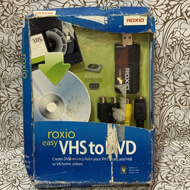 Roxio Easy VHS to DVD for Windows Vista XP 242500cs Complete CIB for ...