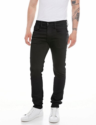 Replay Homme Hyperflex Jeans Anbass - Slim Fit - Noir - Denim Noir W29 ...