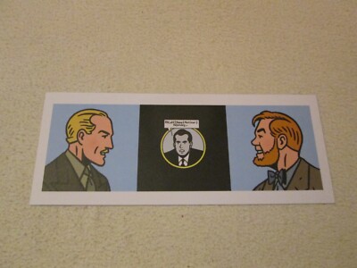 OFFICIAL ART PRINT EX LIBRIS BLAKE ET MORTIMER VINTAGE PUB HORS ...