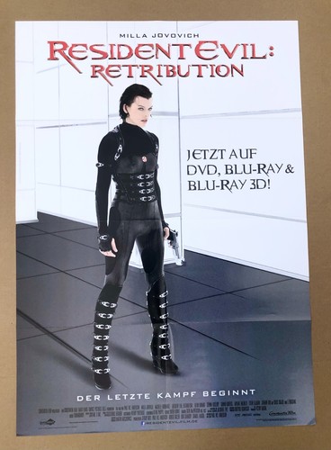 Rare 2012 Resident Evil RETRIBUTION Milla Jovovich Zombie Horror Movie ...