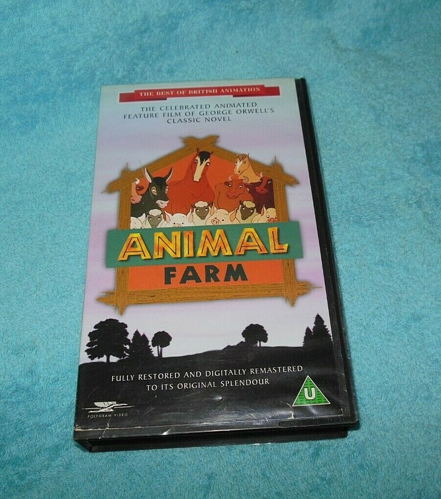 George Orwells Animal Farm 1954 Animated Film VHS Tape Video for sale ...