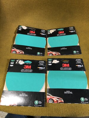 3M Stikit Green Disc 31506 80D 6 inch DA Paper 5 discs per pack 4 Packs ...