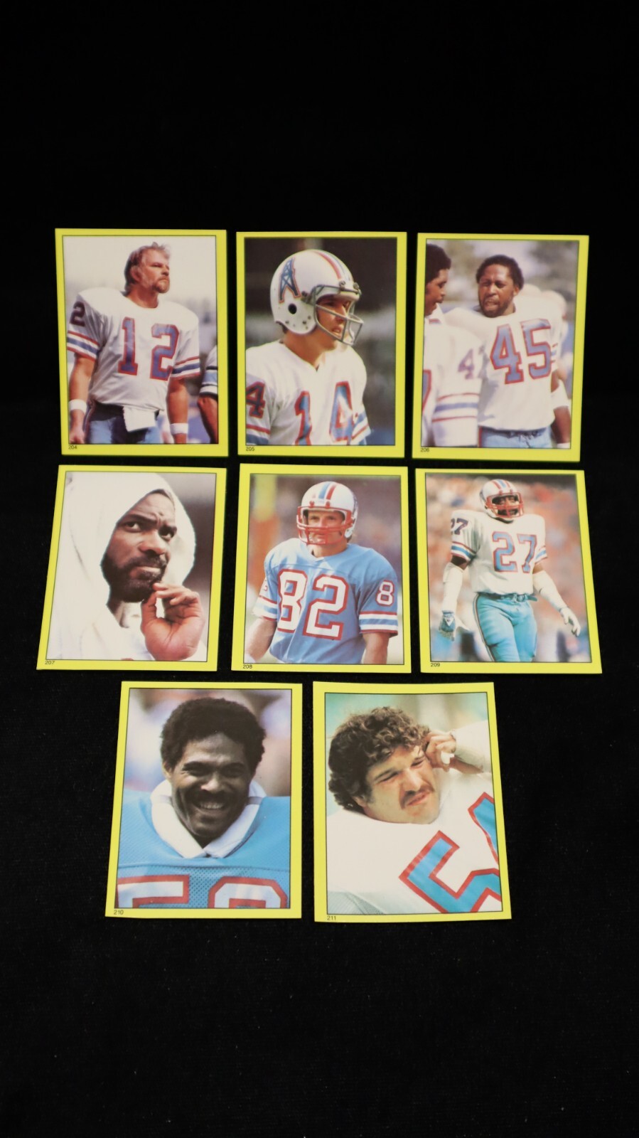 1982 Houston Oilers Topps Yellow Sticker Set | eBay