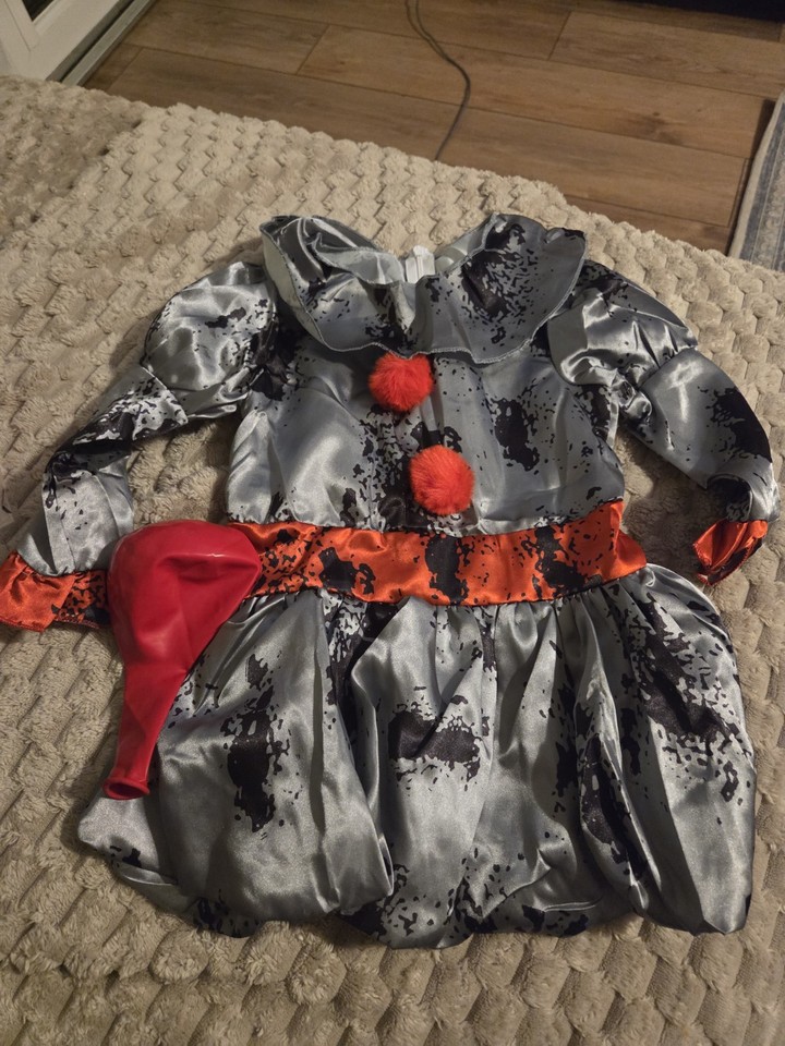 Halloween Boys Bad Clown Costume size S 4-6 | eBay UK