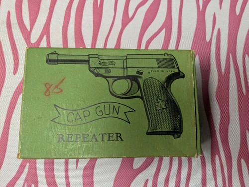 Rare Die-Cast Vintage Toy Mini Luger Cap Gun In Original Box | eBay