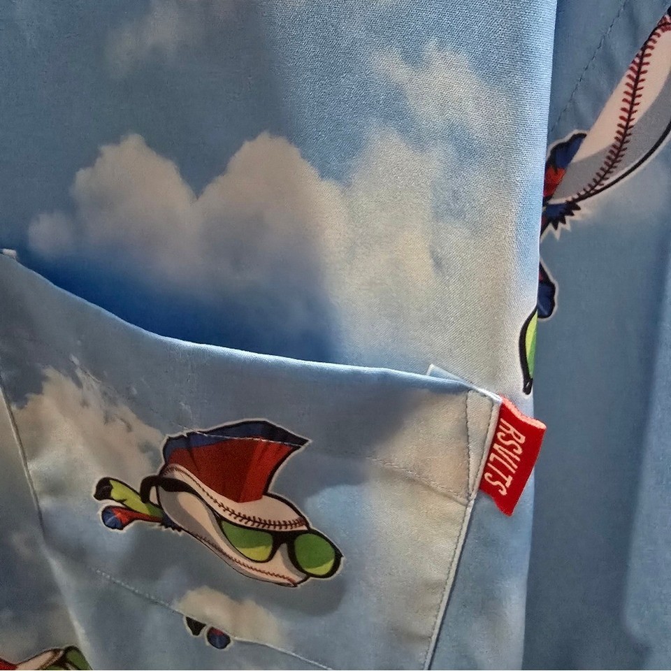 Rsvlts Major League Ball Hawk Original Drop SS Button-up Excellent XXL ...