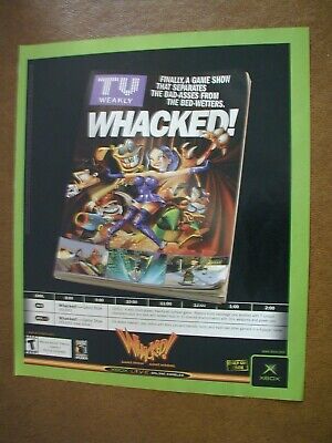 2004 Whacked Video Game XBOX Vintage Print Ad LO53FS | eBay