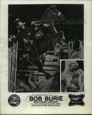 1982 Press Photo Bob Burie, four-time international finals rodeo ...