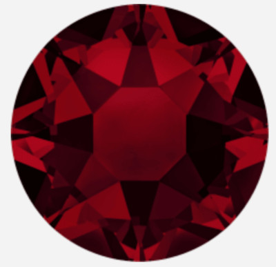 DARK SIAM Red 2mm 7ss IHC 2028 Austrian Crystal Flatback Rhinestone ...