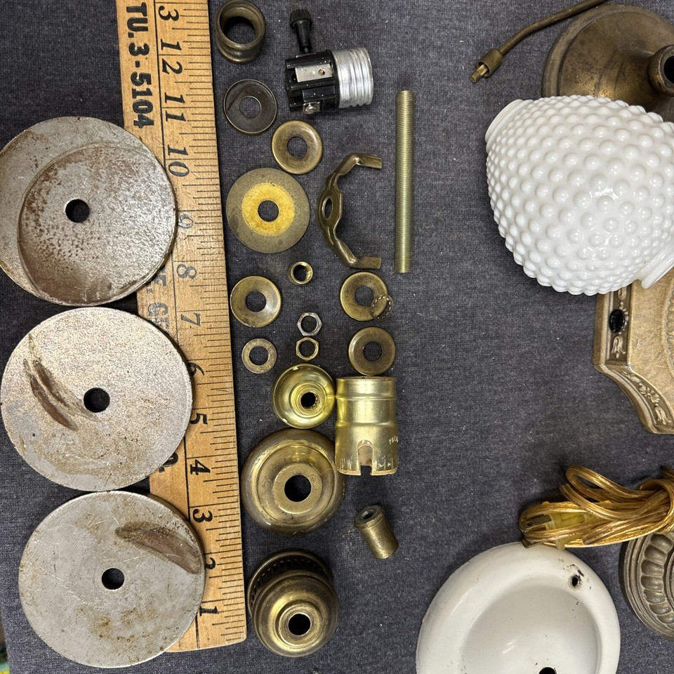 Antique & Vintage Lamp Parts, Restoration Lighting Lot, RePurpose ...