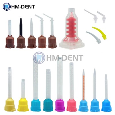 50Pcs/Bag Dental Impression Mixing Tips Disposable Tube Conveying ...