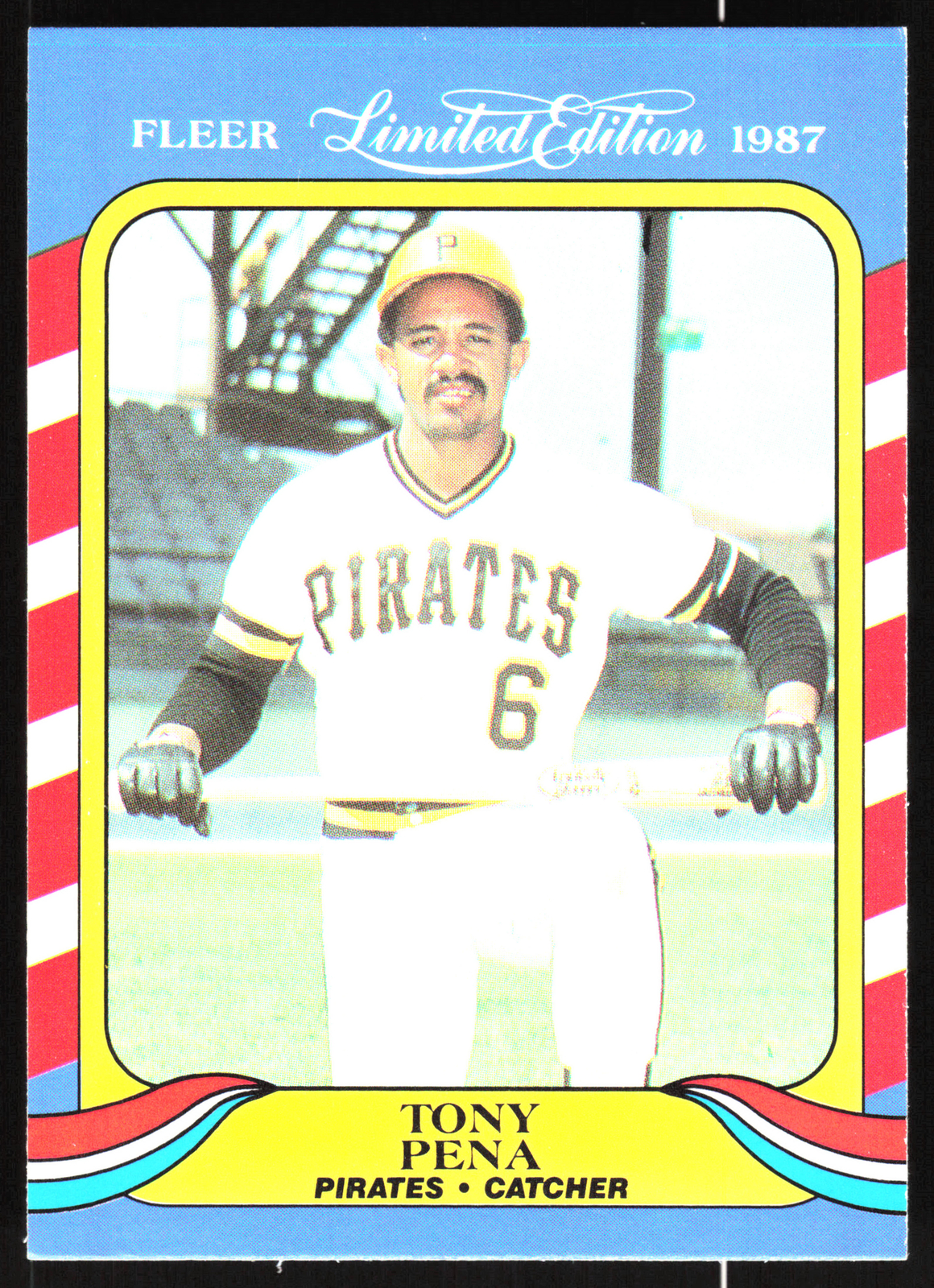 1987 Fleer Limited Edition Tony Pena #32 Pittsburgh Pirates Baseball ...