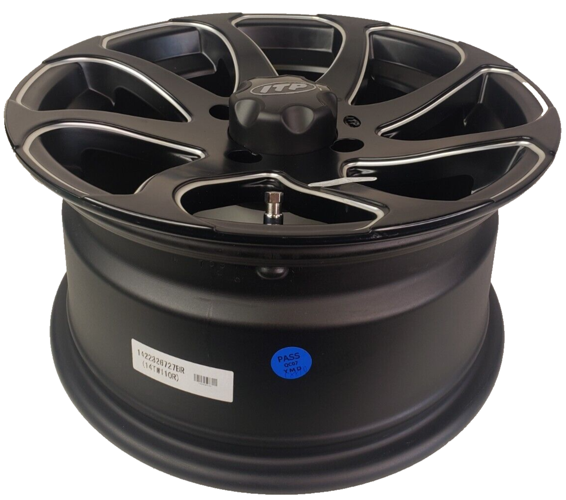 ITP Twister ATV UTV RTV RIM WHEEL 14x7 4/110 5+2 Directional Black ...