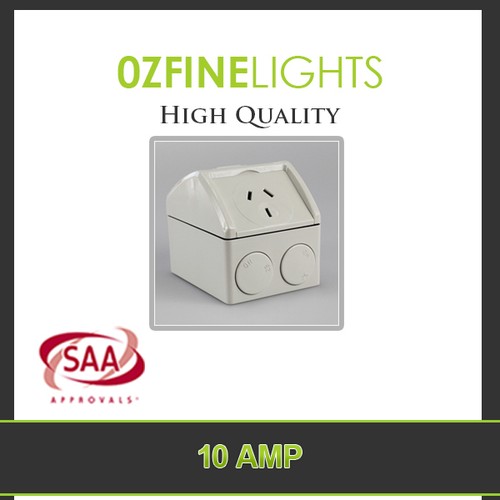 10 AMP IP53 Single GPO Weatherproof Power Point Socket SAA APPROVED | eBay