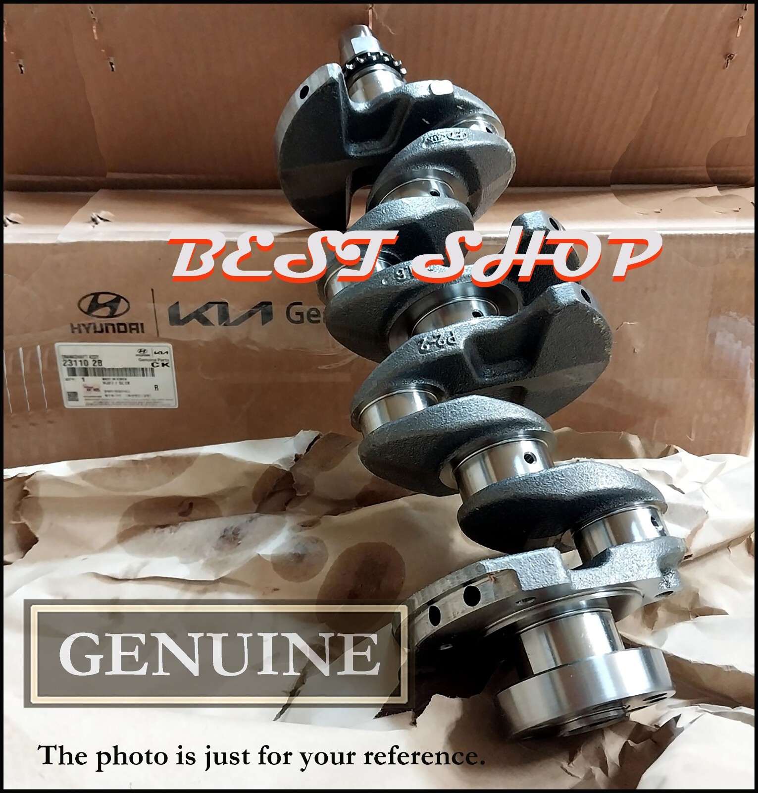 23110237801 Genuine CRANKSHAFT Assy For Hyundai/Kia(see description) 2 ...