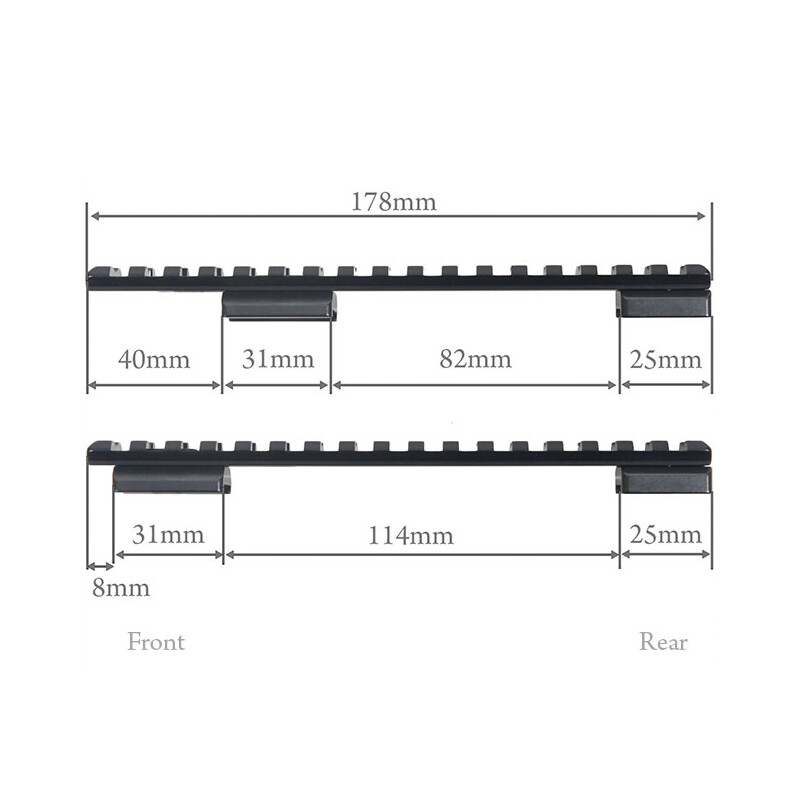 Era-Tac 0 MOA Sako Picatinny Rail Mount for Sako 75/85. M/L 57050-0114 ...