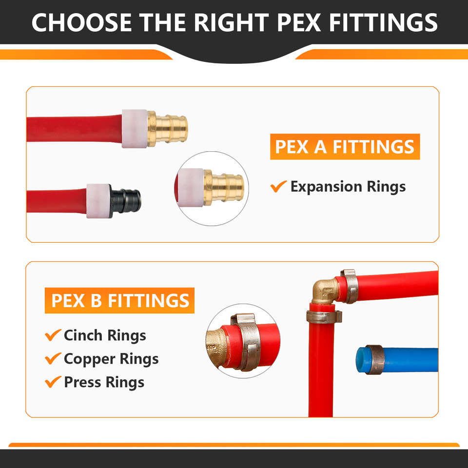 EFIELD 5 To 100 Packs Pex A Expansion Tee 3/4"x3/4"x3/4" Brass Fittings ...