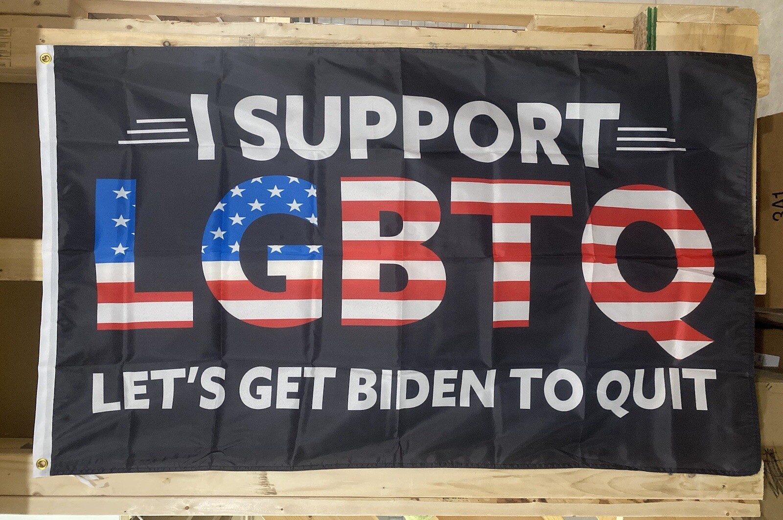 Donald Trump Flag FREE SHIP Let’s Get Biden To Quit LGBTQ Desantis USA ...