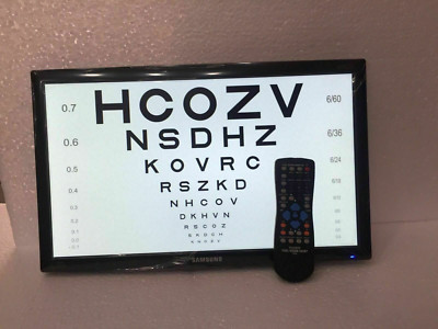 LCD visual acuity chart system with maximum language and chart ...