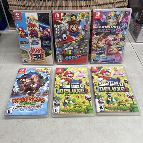 6 Empty Nintendo Switch Cases Mario Bros. Kart Odyssey 3D All Stars ...