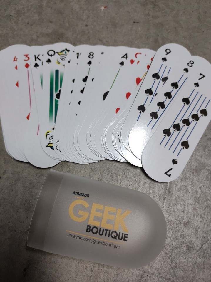 NEW: Amazon Geek Boutique Set of 2 Oval-Shaped Playing Cards w ...
