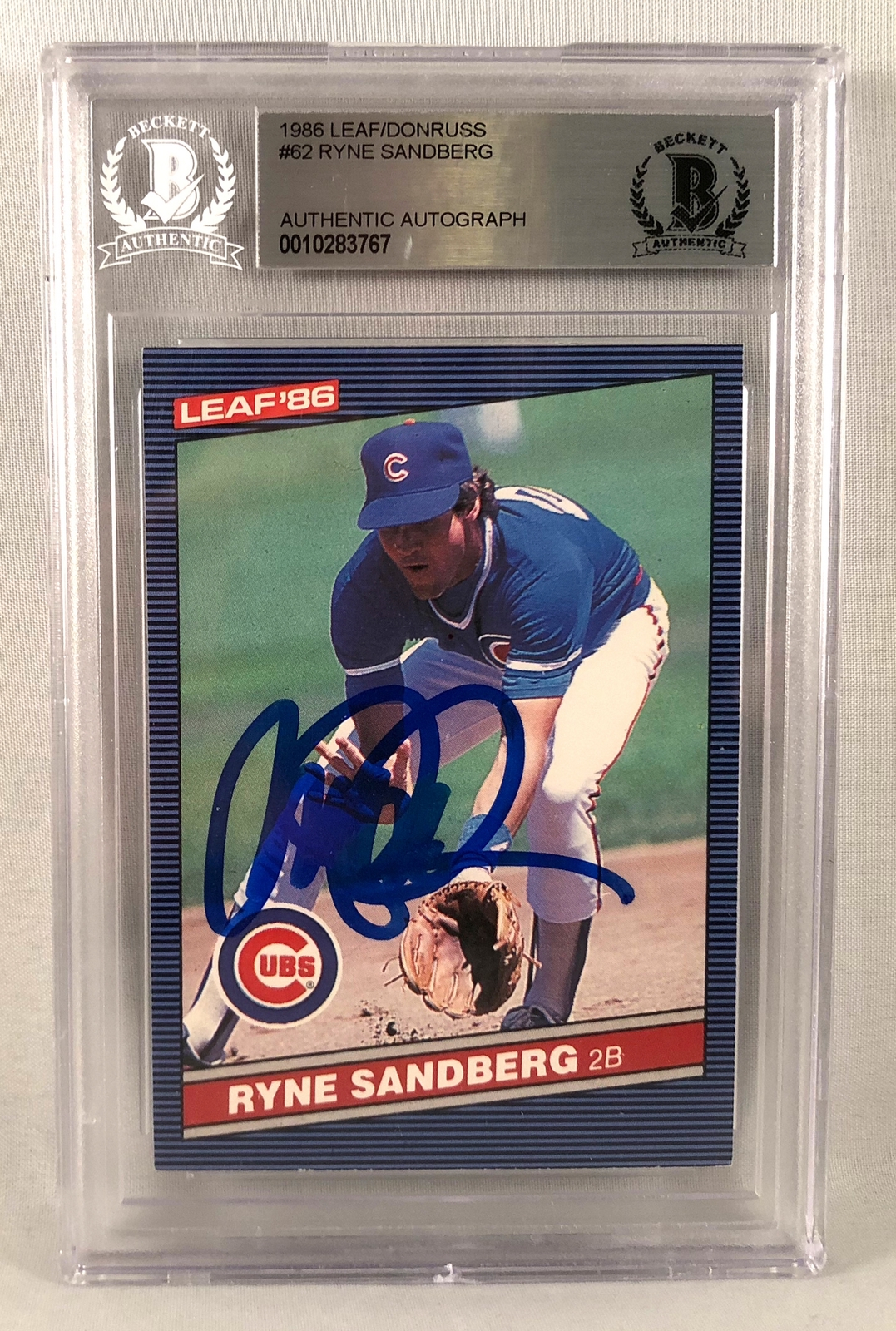 Ryne Sandberg Autographed Memorabilia | Signed Photo, Jersey ...