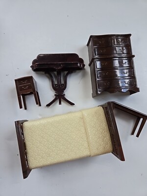 Vintage Renwal Bed Dresser Side Table Console Hall Table Set 93, 95, 75 ...