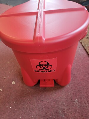 EAGLE 945BIO Biohazard Step On Waste Container | eBay