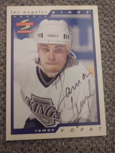 ROMAN VOPAT KINGS AUTOGRAPH AUTO 1996-97 SCORE #252 w/LOA | eBay