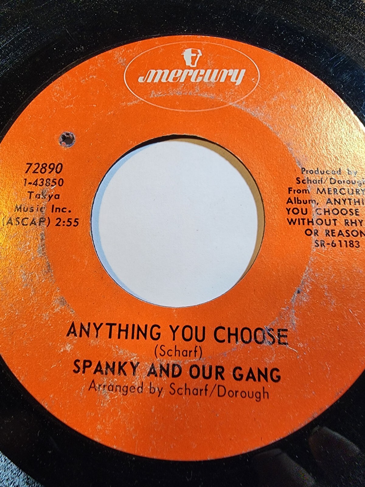 SPANKY AND OUR GANG : Anything You Choose/Mecca Flat Blues 1969 GOOD+ ...