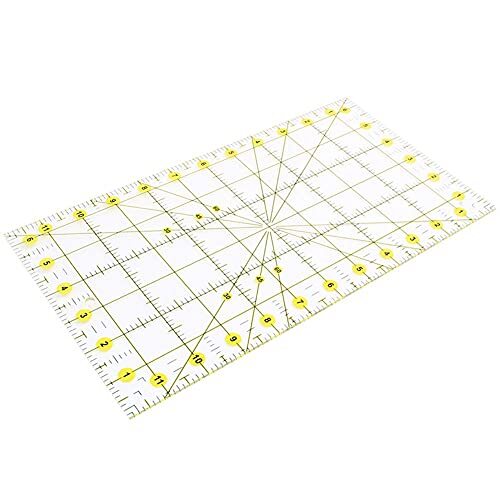 Quilting Ruler Acrylic Quilters Ruler for Easy Precision Cutting Fabric ...