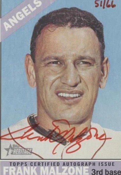 2015 Topps Heritage - Real One Autographs Red Ink #ROA-FM Frank Malzone ...