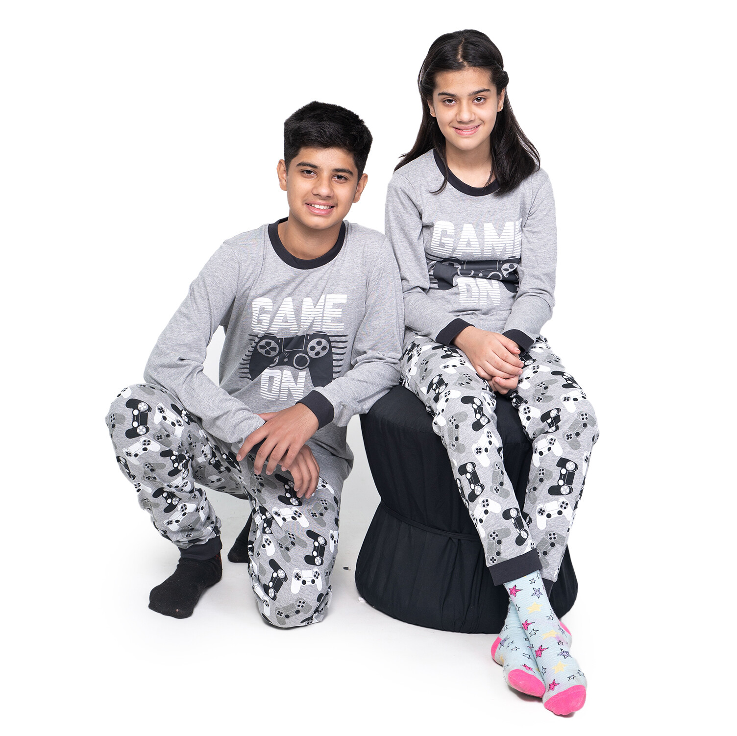 Kids Unisex Boys Girls Long Camo Cotton Gamer Gaming Pyjamas PJ Sets 5 ...