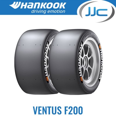 2 x 200/580/15 Hankook Ventus F200 Slick Racing Tyres - C5 Medium 200 ...