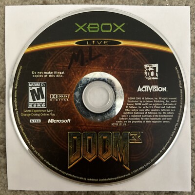 🔥 Doom 3 (OG Xbox, 2005) Good Disc Only! See Description 47875807051| eBay