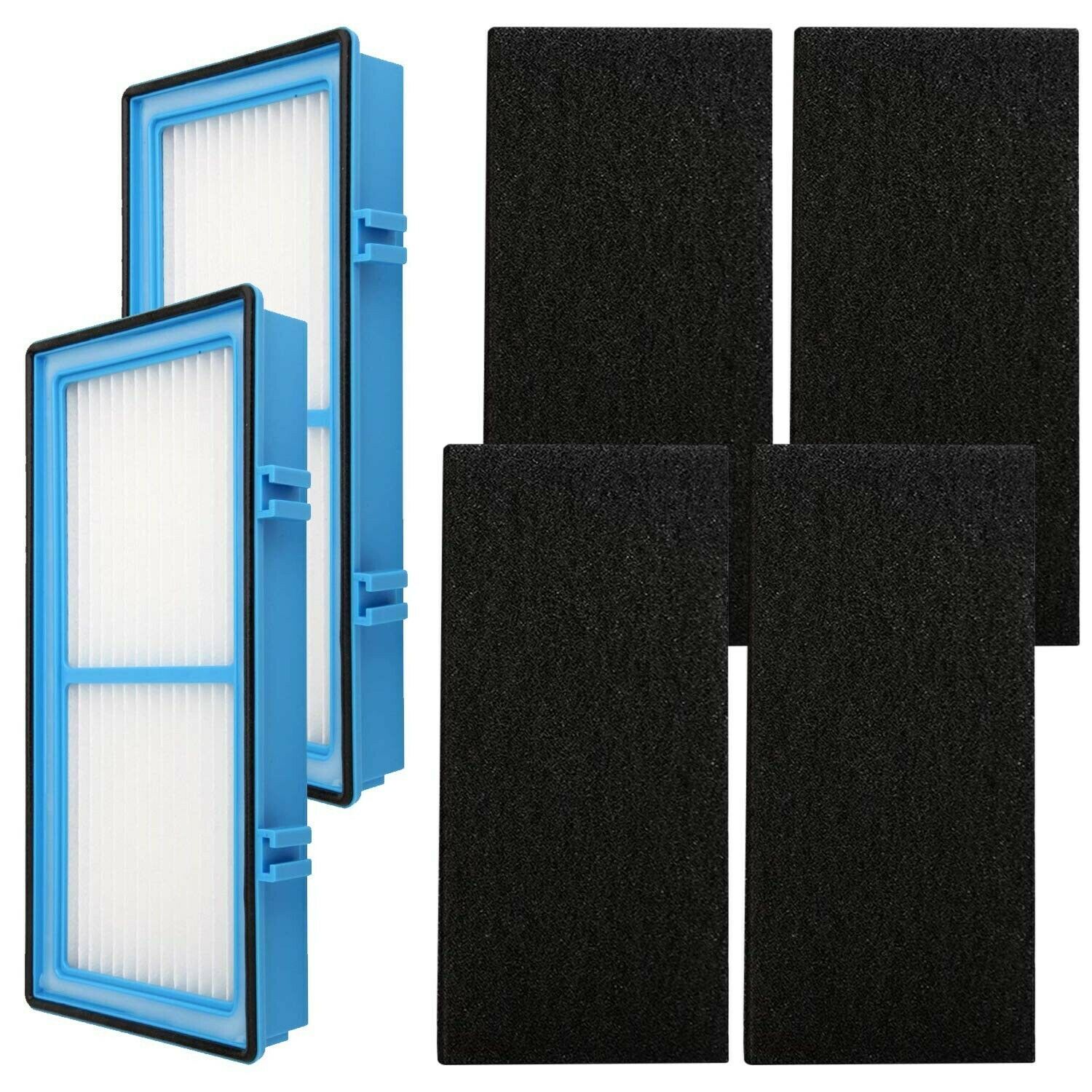 2 True HEPA Filters + 4 Carbon Booster Filters, for Bionaire BAP 9417 ...